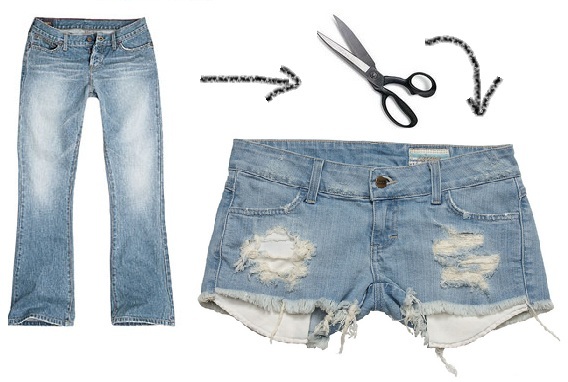 Diy Transform Jeans To Shorts