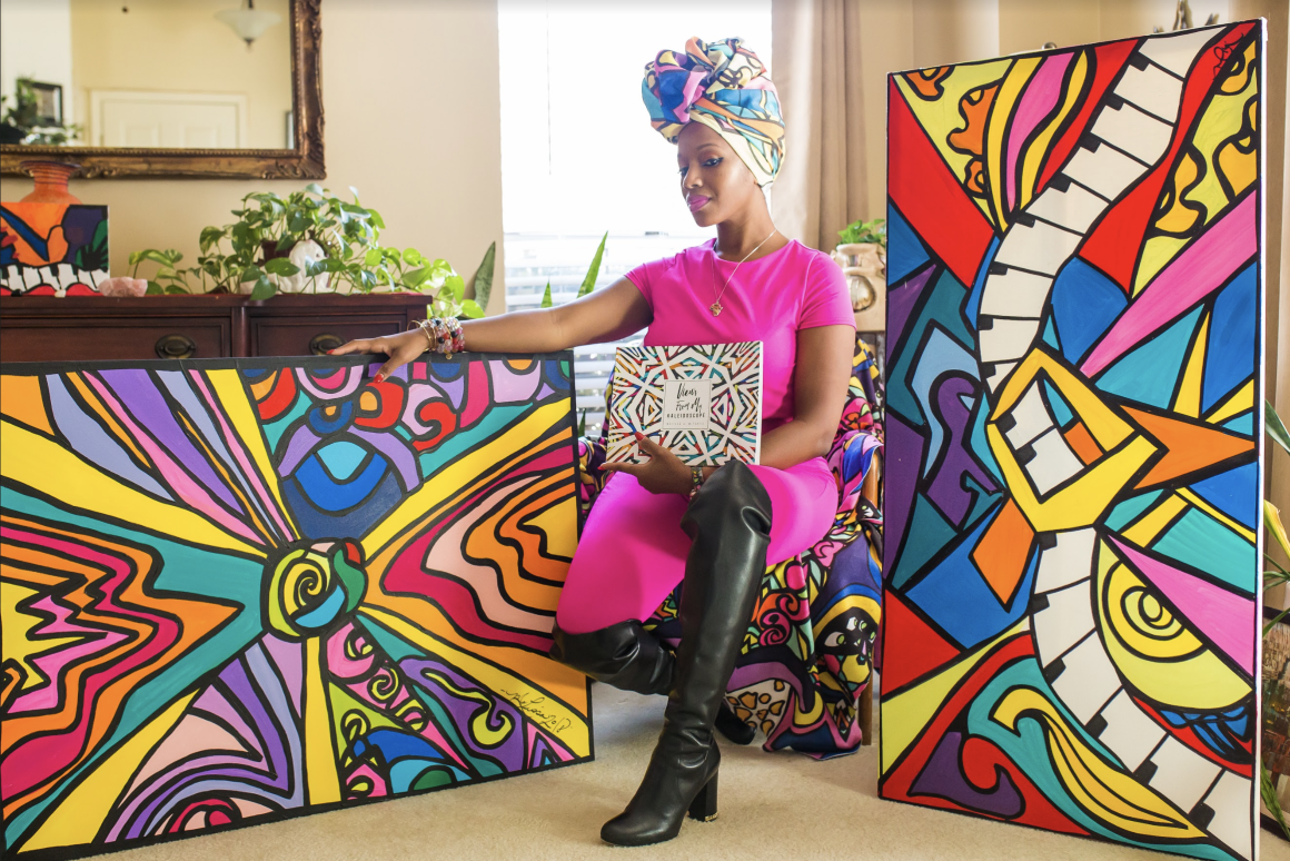 How A Self-Taught Artist Turned Her Paintings Into Celebrity Level Designs
